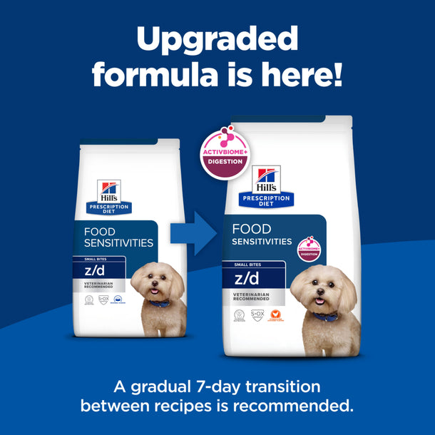 Hill's Prescription Diet z/d Small Bites Hydrolyzed Chicken Flavor Dog ...